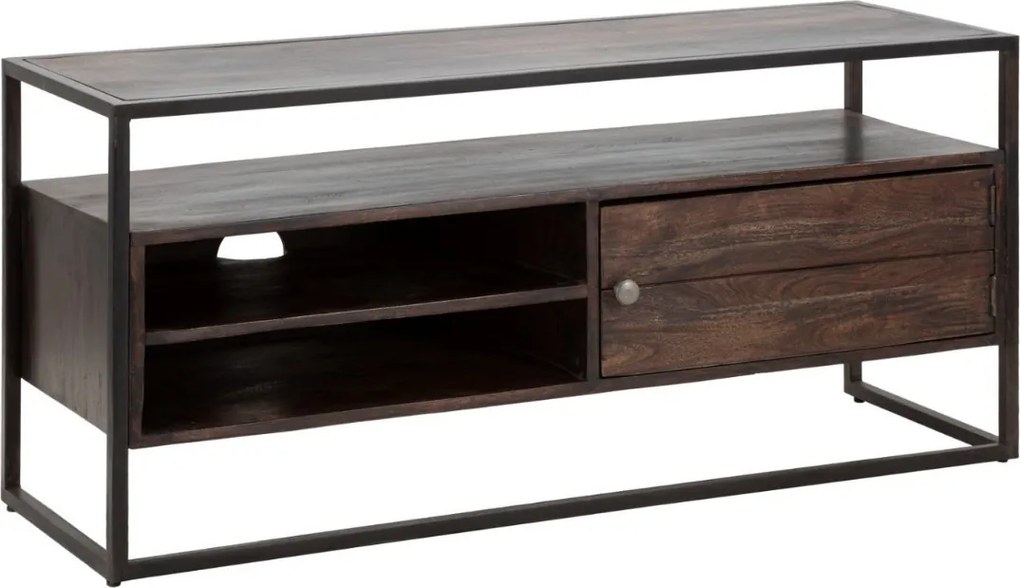 Designový TV stolek Yashpal 120 cm hnědý
