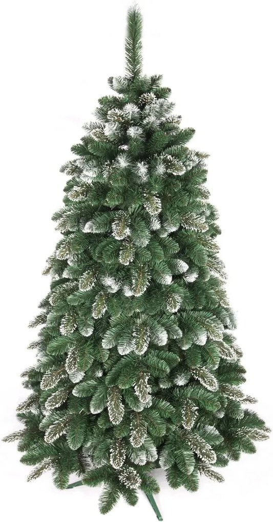 Umělý vánoční stromek - Borovice Gold zasněžená 250 cm