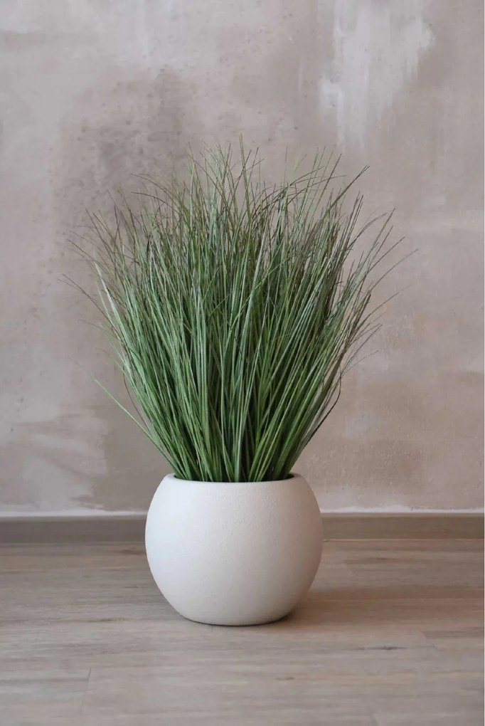 Umělá tráva v květináči TRAVA, plast, výška 70 cm, zelená