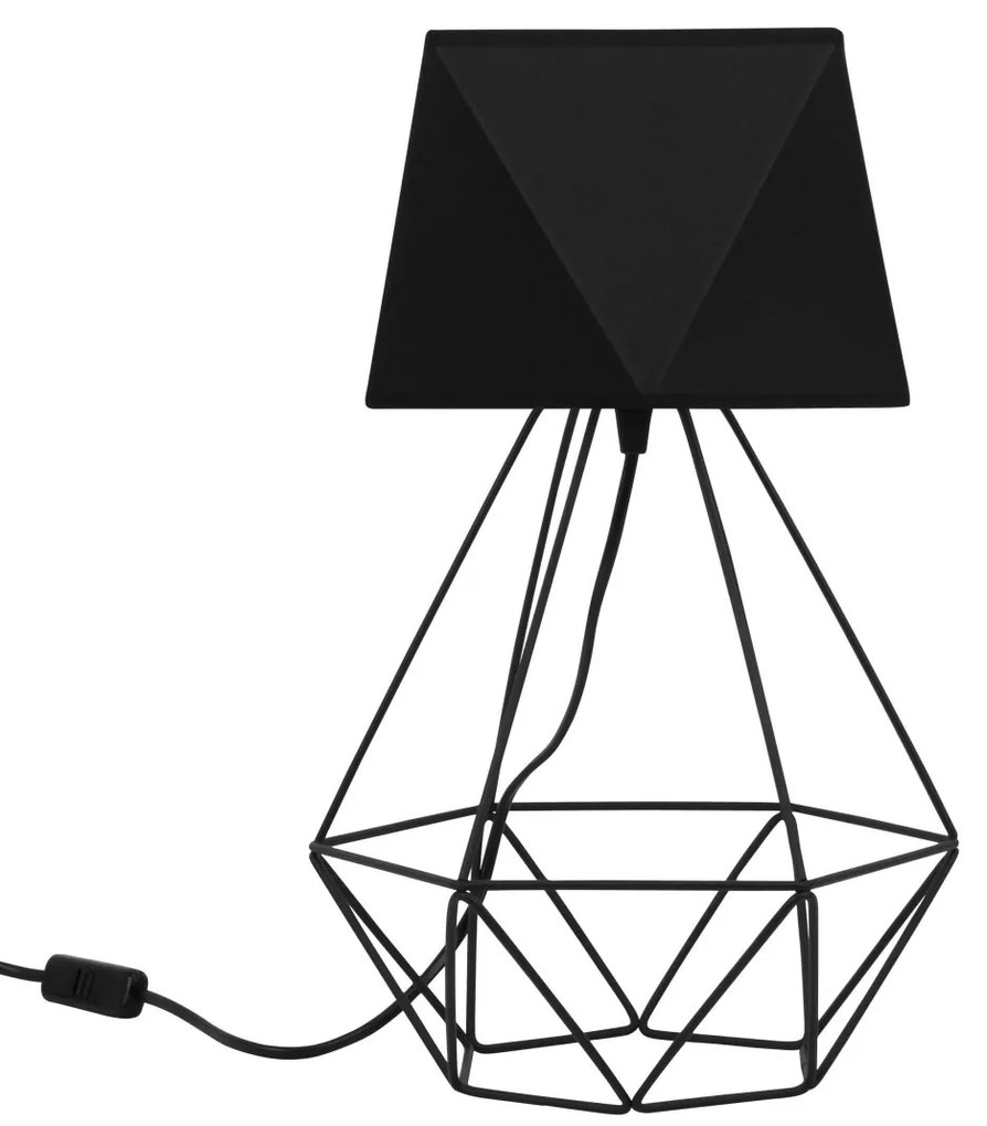 Stolní lampa DIAMOND, 1x textilní stínítko (výběr z 10 barev), (výběr ze 3 barev konstrukce), D