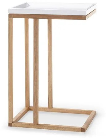 Přístavný stolek Juvena (bílá)