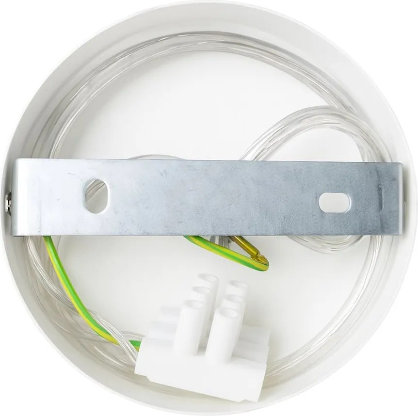 Nástěnné svítidlo Capital, 1x bílé kovové stínítko, (fi 21cm), w