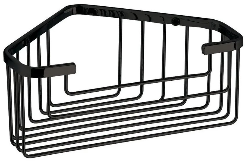 Gedy, SMART police rohová, 200x80x151mm, černá matná, 2483-14
