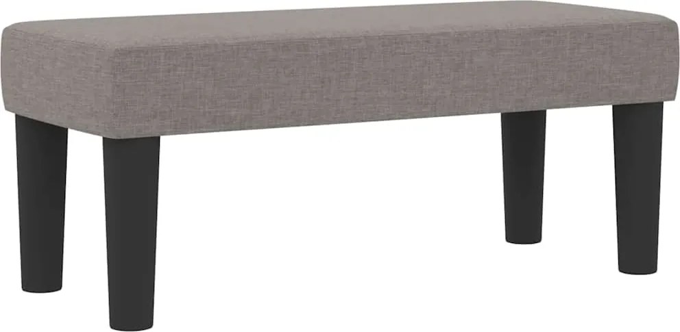 Postel s boxspringem s čelo Taupe 100 x 200 cm textil 3344125