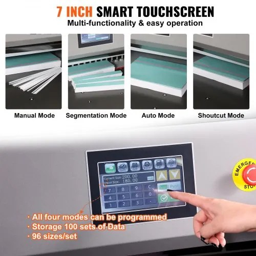 elektrická hydraulická řezačka papíru 66 cm šířka řezu 8 cm tloušťka 17,8 cm