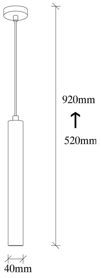 Černé závěsné svítidlo s kovovým stínidlem ø 4 cm Best – Opviq lights