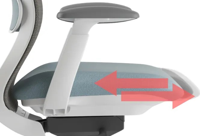 MERCURY Ergonomická kancelářská židle UNO - šedá síťovina / modrá látka