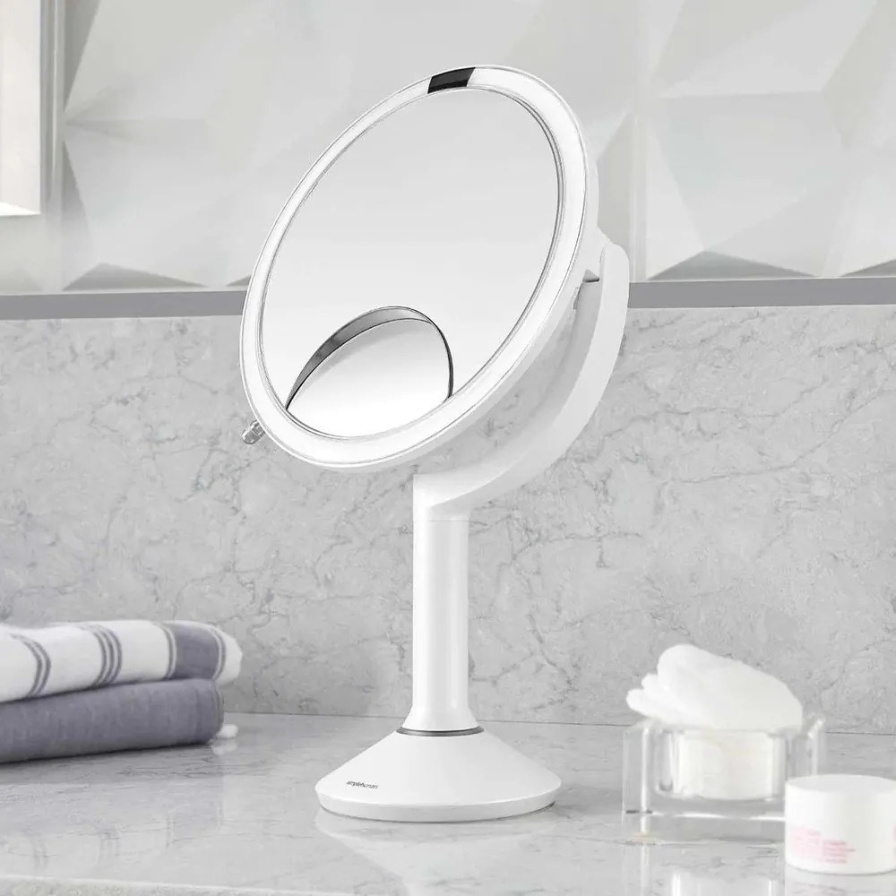 Kosmetické zvětšovací zrcadlo s osvětlením (5x) ø 20 cm Sensor Trio – simplehuman