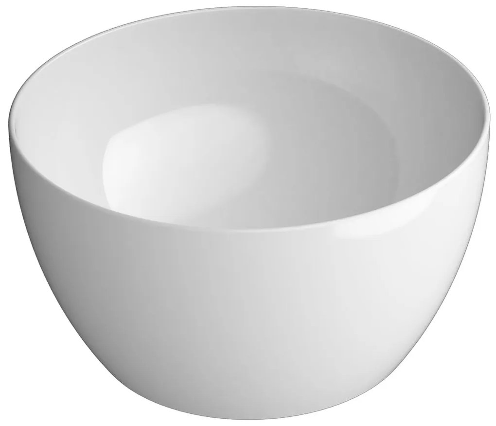 GSI Pura umyvadlo na desku vysoké 42 x 22 cm bez otvoru pro baterii bez přeadu keramické bílá Extra Glaze 885211