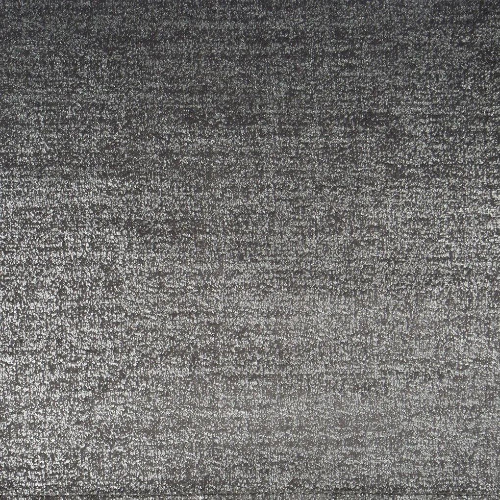 Tmavě šedý sametový závěs PERI s ozdobným pásem v horní části 140x250 cm