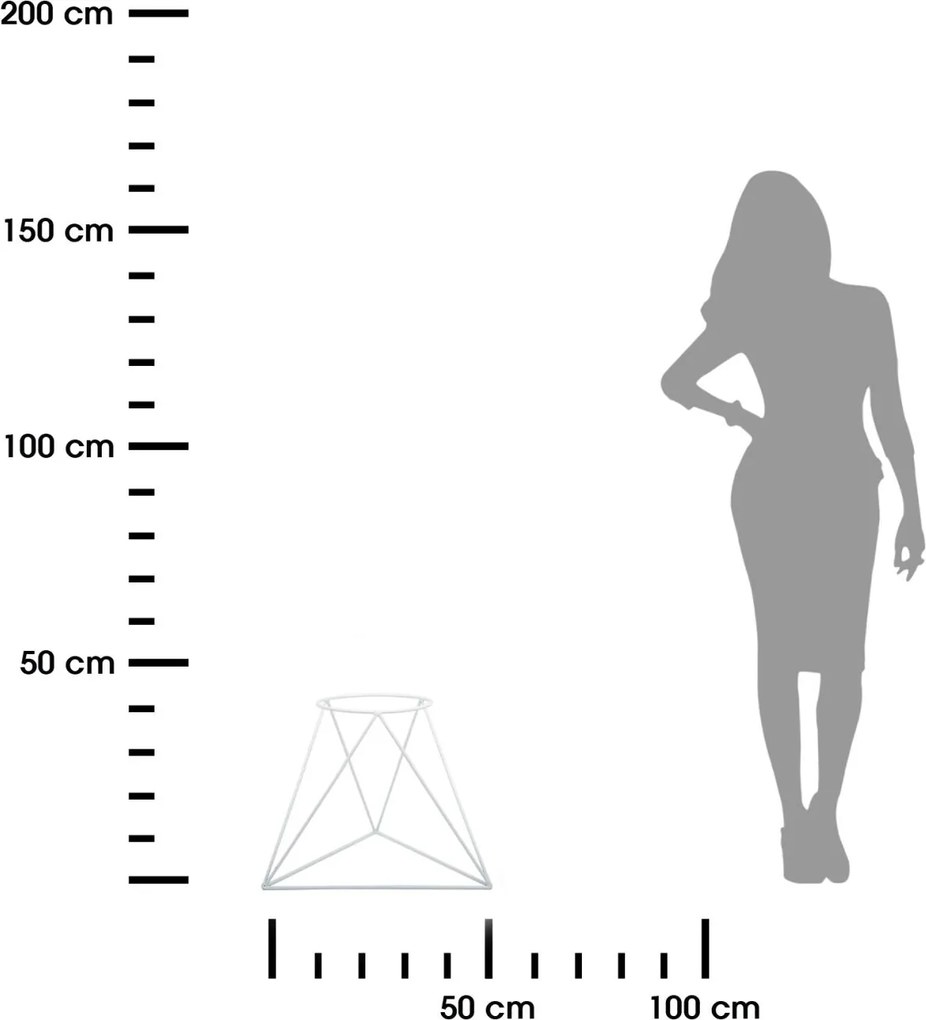 STOJAN NA KVĚTINÁČ TRIANGLE 40X45X24 CM BÍLÁ