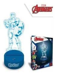 3D LED lampička Avengers - Kapitán Amerika