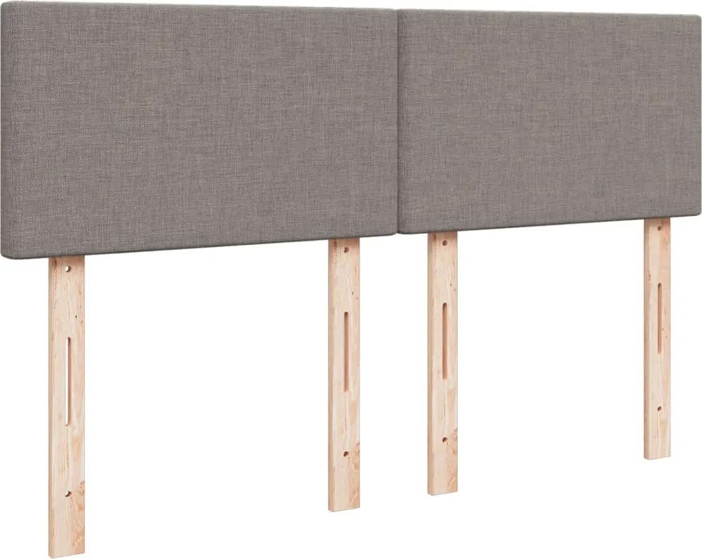 Box spring postel s matrací taupe 140x190 cm textil 3288180