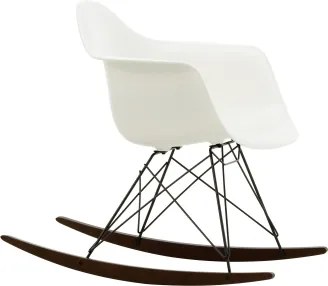 Eames Plastic Armchair RAR černě lakovaná bílá tmavý javor Vitra