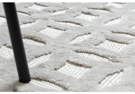 koberec SANTO SISAL 58507 Prolamované, art deco béžový velikost 200x290 cm | krásné koberce cz