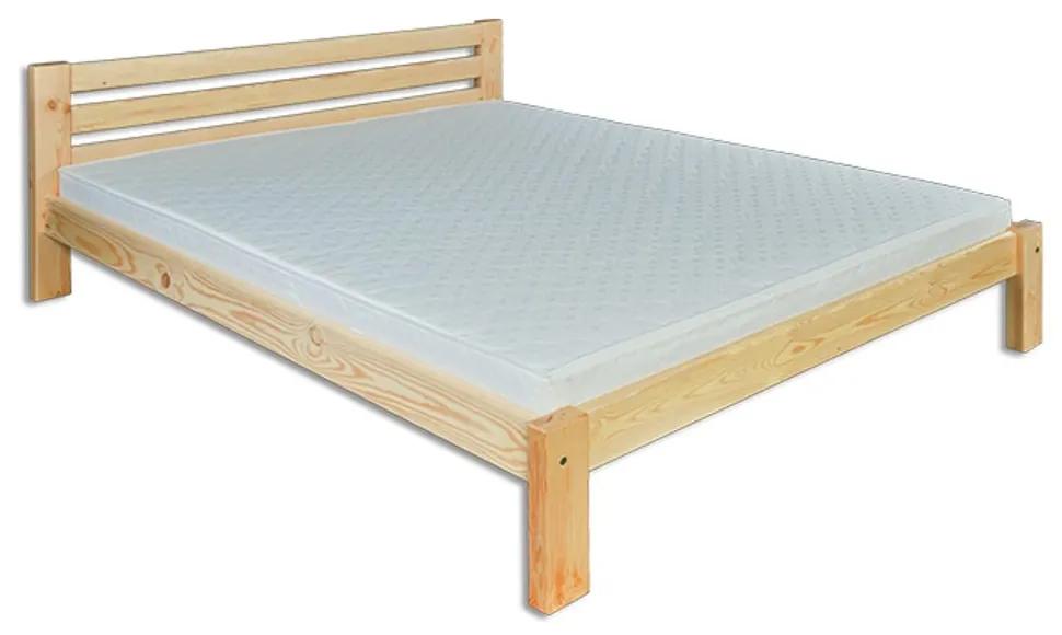 Drewmax Borovicová postel LK105 200 x 200 cm - dub