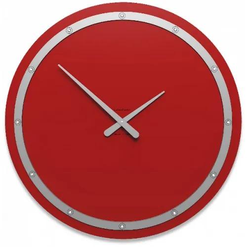 Designové hodiny 10-211 CalleaDesign Tiffany Swarovski 60cm (více barevných variant) Barva vínová červená-65 - RAL3003