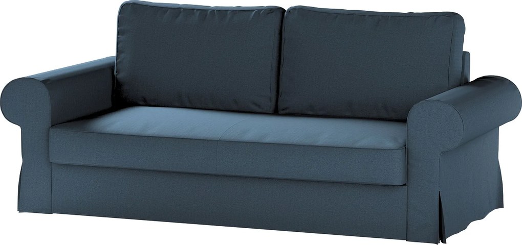 Potah na pohovku IKEA Backabro, 3-místná, rozkládací barva modrá látka pletený vzor