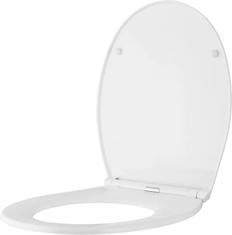 Gamma Porto, toaletní WC sedátko 445x370mm z polypropylenu s pomalým zavíráním, bílá, GMA-PORTO