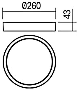 Redo group Redo Ponza, stropní venkovní svítidlo LED 16W 3000K, antracit, průměr 26cm, IP65