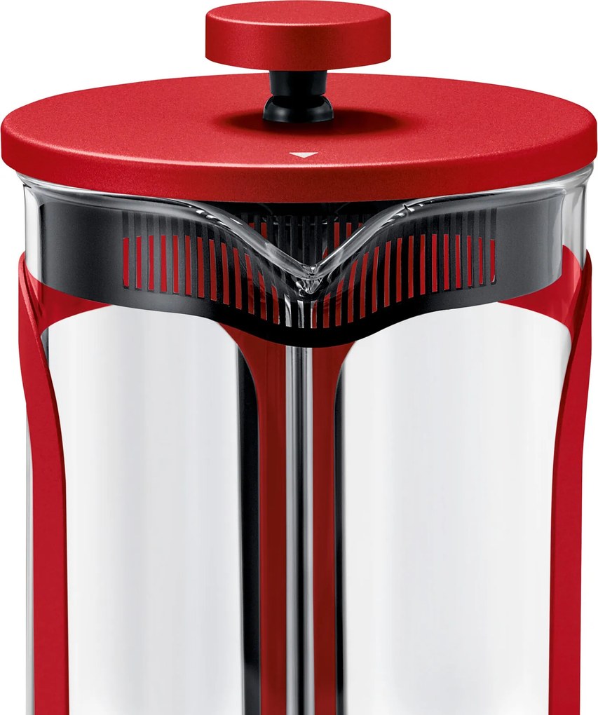 Tchibo - Konvička french press 800 ml - barva: červená