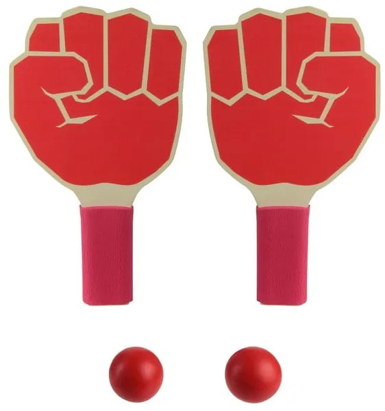 Set 2 pingpongových pálek a míčků Le Studio Fist Shape Rackets