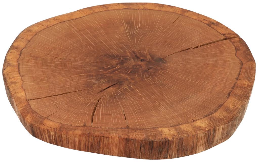 ČistéDřevo Podložka z dubového dřeva 30-35 cm