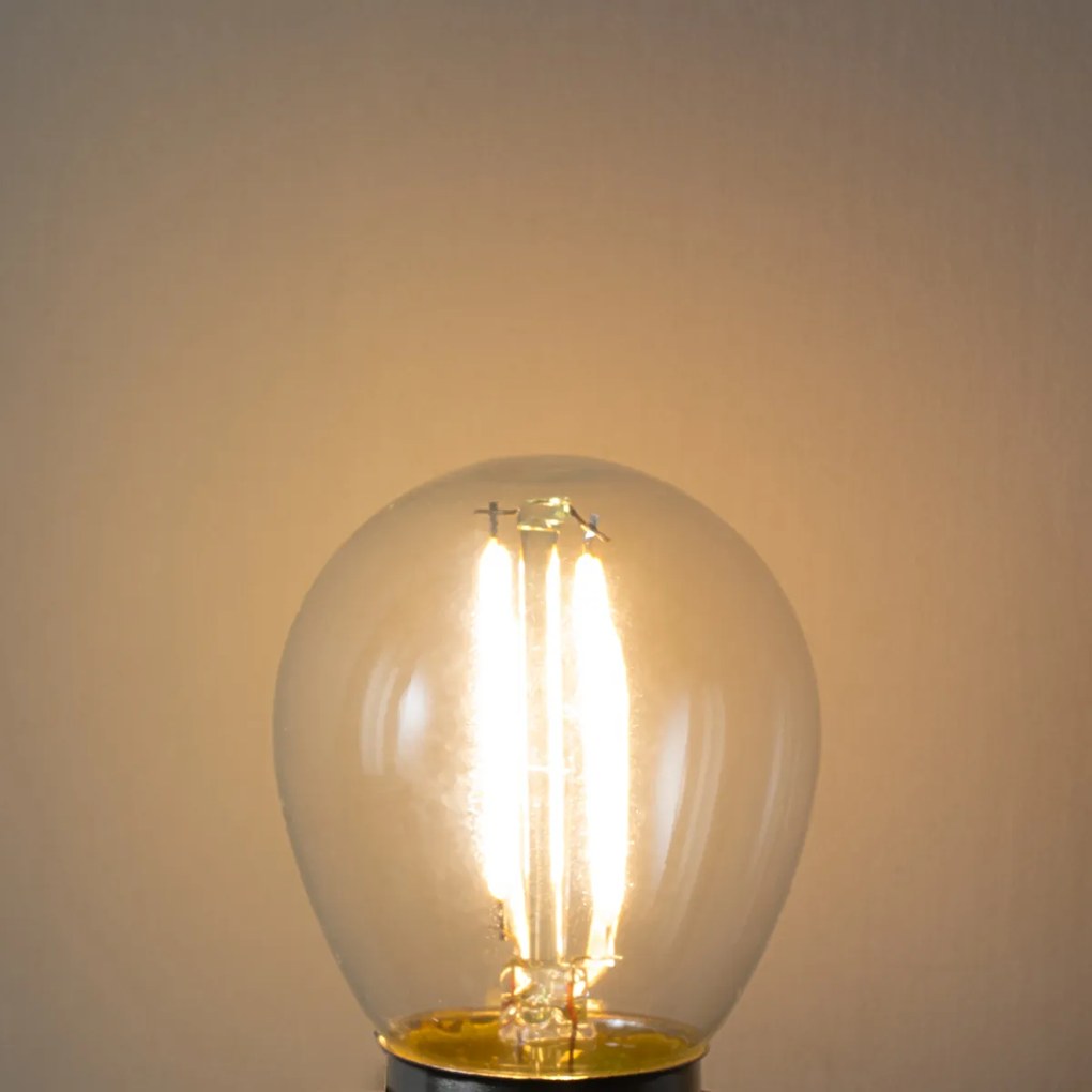 Sada 5 stmívatelných LED žárovek E27 P45 čiré sklo 3W 350 lm 2200K