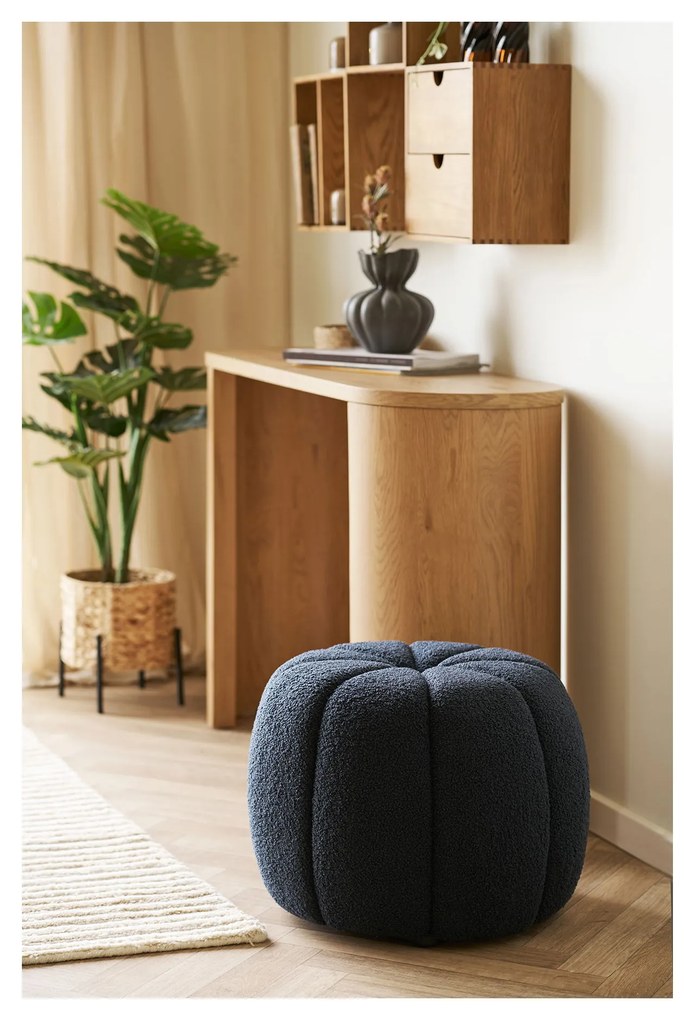 House Nordic Puf PAISLEY tmavě modrý
