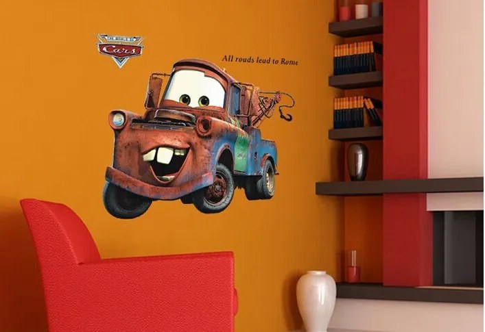 Živá Zeď Samolepka na zeď Burák Auta Cars