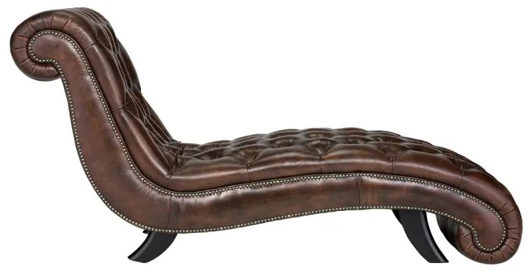 furniture-nabytek.cz - Masivní pohovka Chesterfield Bedford, pravá kůže, hnědá