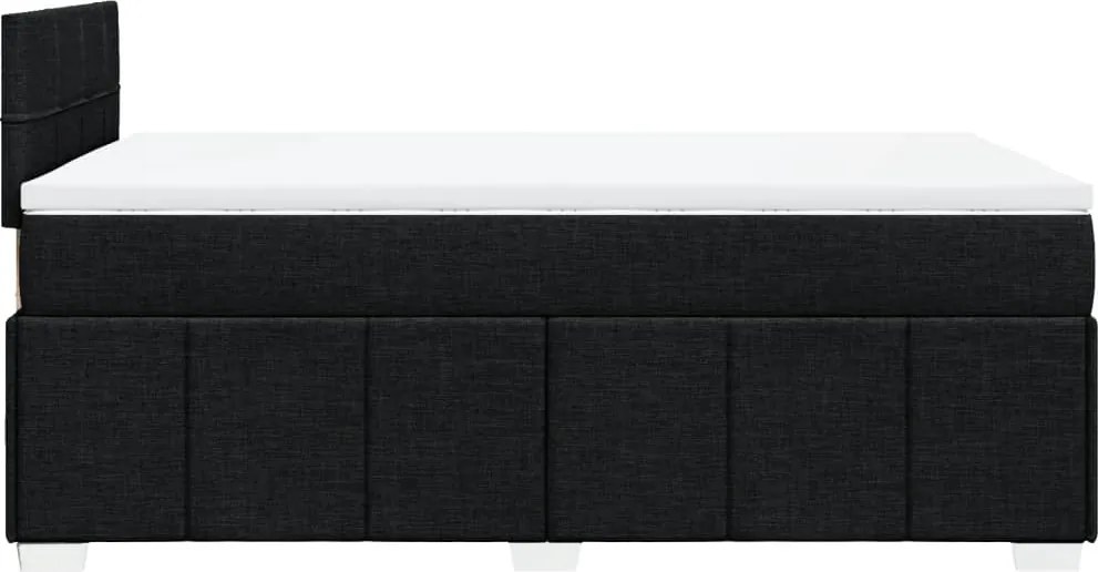Box spring postel s matrací černá 120x200 cm textil 3287037
