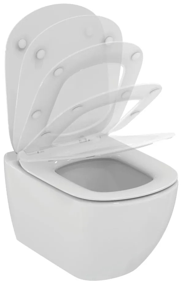 Ideal Standard Tesi - Závěsné WC s deskou SoftClose, AquaBlade, bílá, T354601