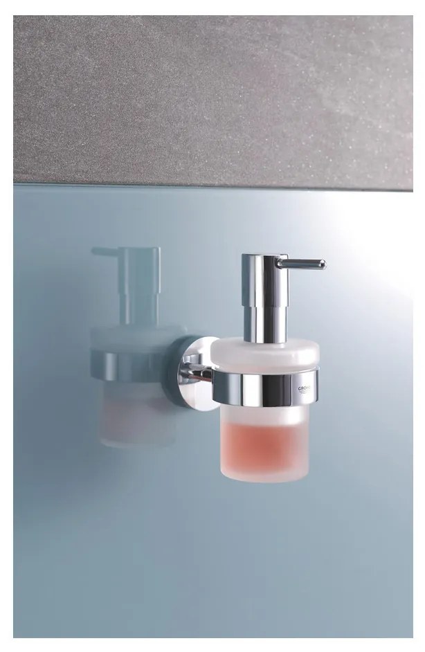 Grohe Essentials - Dávkovač tekutého mýdla s držákem, chrom 40448001