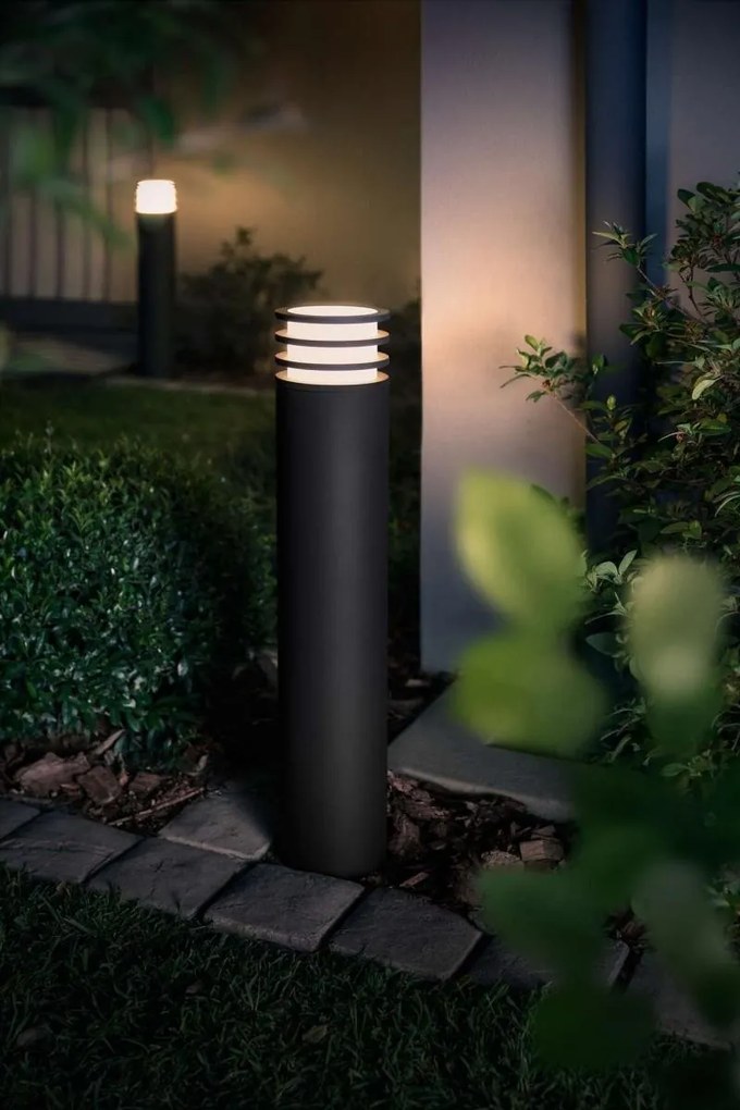 PH 17403/93/P0 Hue White Venkovní sloupkové svítidlo Philips Lucca 17403/93/P0 antracitové, 2700K, 77cm - PHILIPS HUE (915005561401)