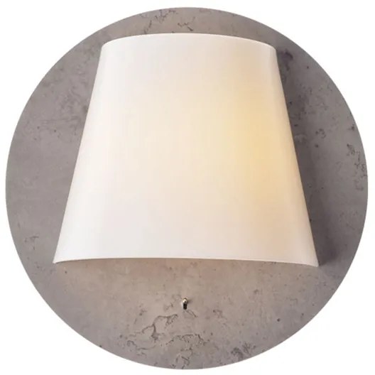 Nástěnné LED svítidlo | 5W/WW/400lm | Ø18cm, imitace cementu + bílá | Aca Lighting (ZM165LEDWC)