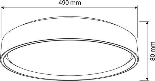 Brilagi-LED Stmív. svítidlo NANCI LED/60W/230V 3000-6500K pr. 49 cm bílá +DO