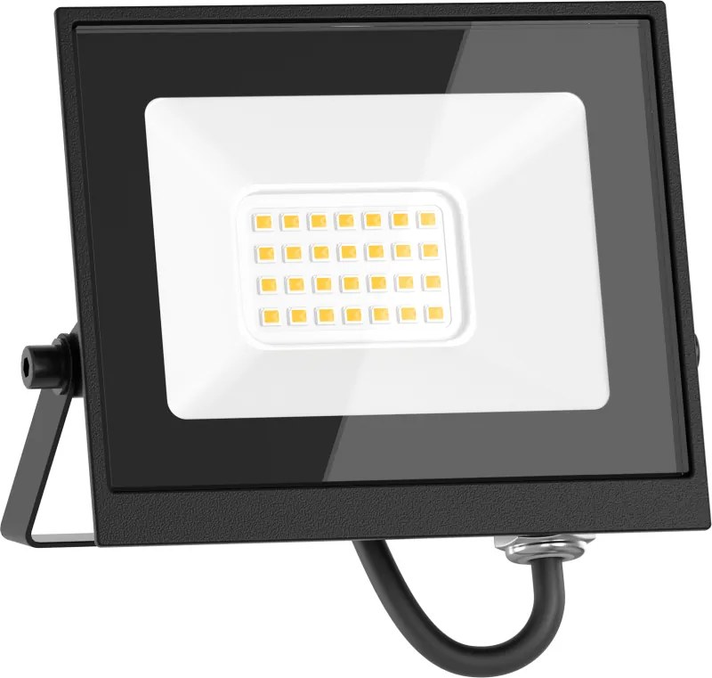 Mexen Luxpro+ LED reflektor, 20W, Studená - 6500K, 2200 lm, černá - L231-020-65-70