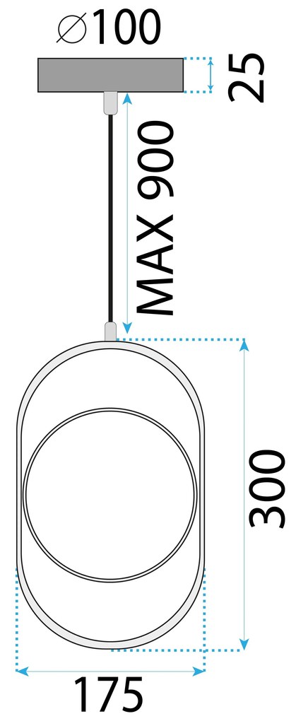 Toolight Led osvětlení v moderním stylu APP1554-CP Black