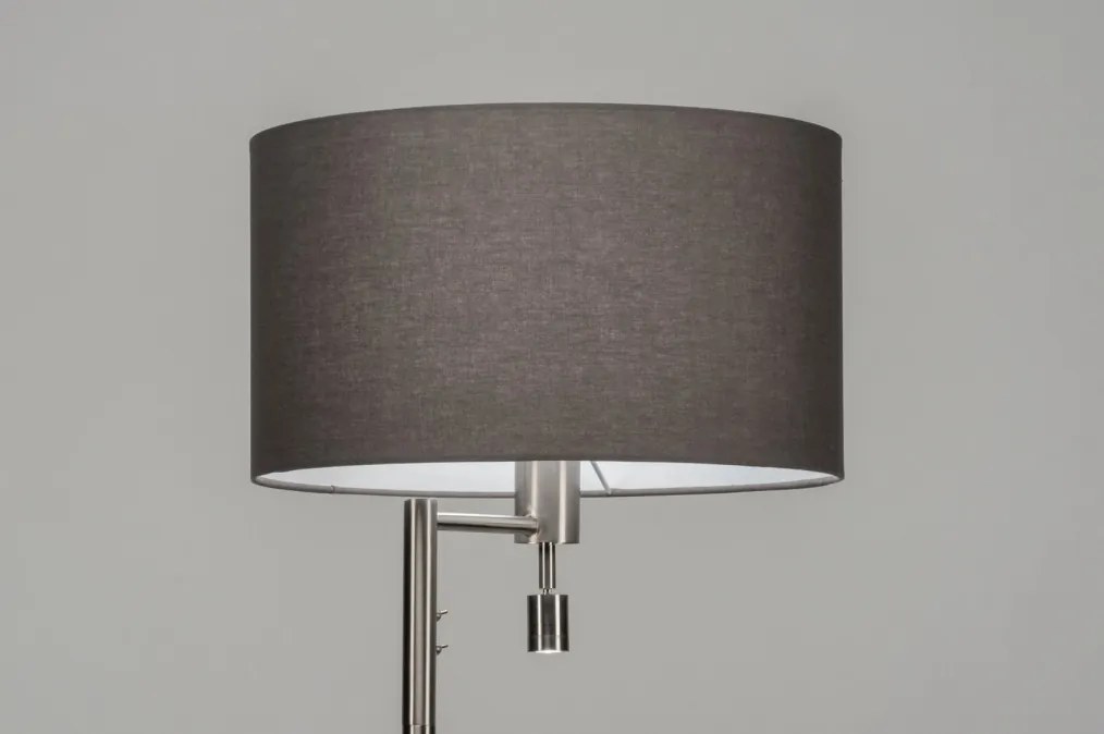 Stojací designová šedá lampa La Scale Grey