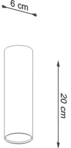 Stropní svítidlo SOLLUX Lagos 20cm GU10 1x40W bez zdroje SL.1001 černá