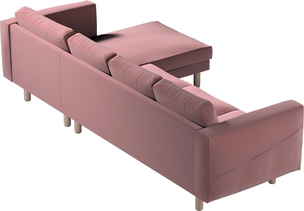 Potah na pohovku IKEA Norsborg 4-místná se šezlongem barva fialová látka sametová