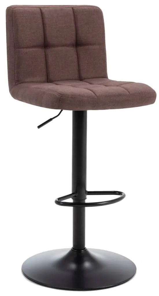 320079 vidaXL Barová stolička hnědá textil
