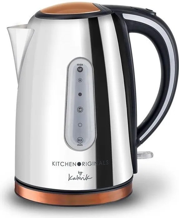 Exihand Konvice KALORIK JK 1051 CO, 2000W, 1,7l s vodoznakem, nerez s měděnými prvky JK1051CO