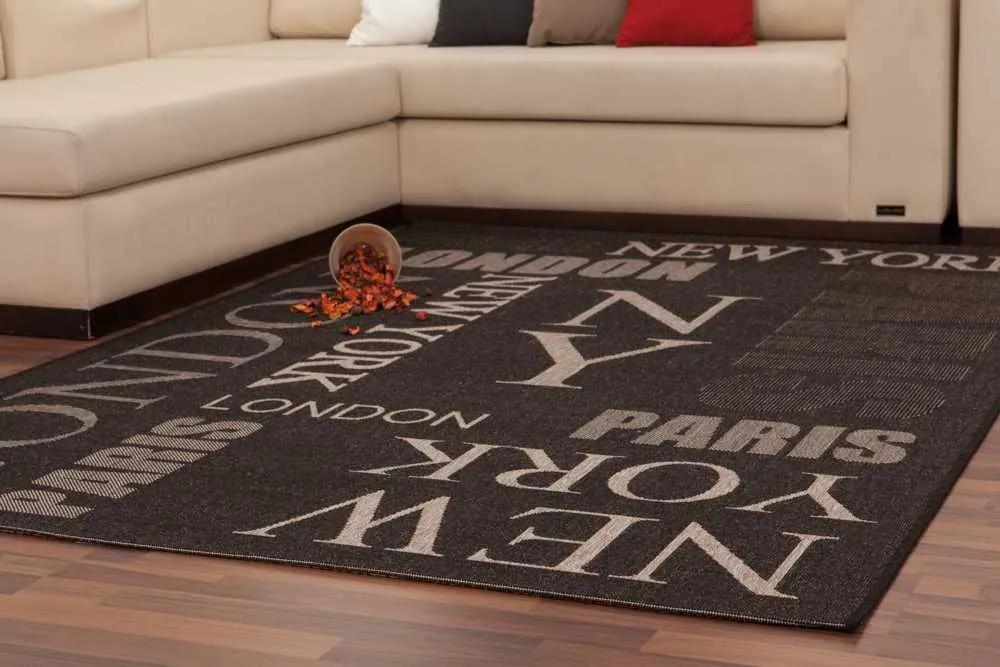 Lalee Kusový koberec Finca 511 Graphite Rozměr koberce: 120 x 170 cm