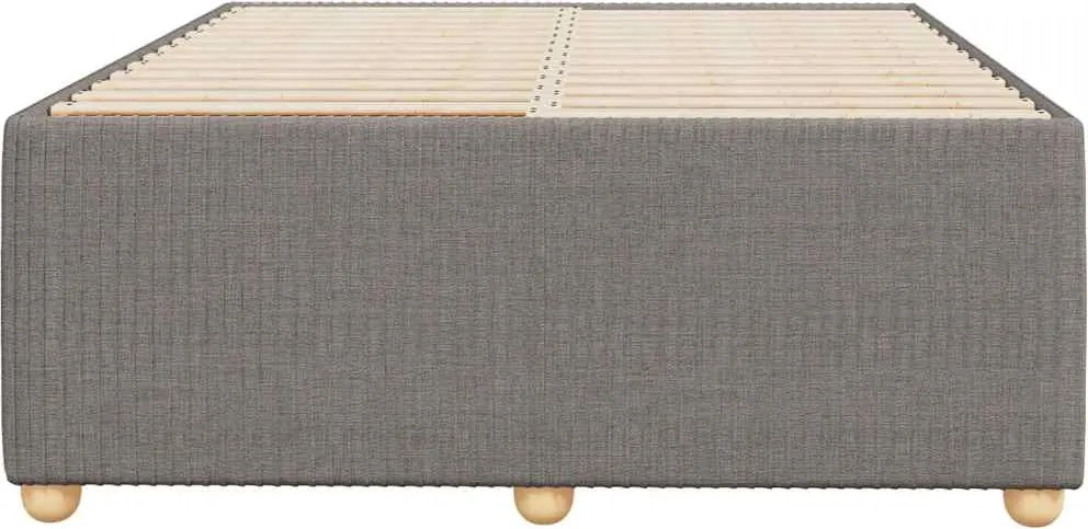Rám postele bez matrací taupe 120x190 cm textil 3284925