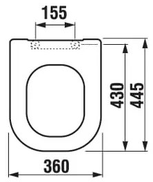 JIKA H8936113000631 - Záchodové prkénko SoftClose DEEP duroplast/bílá