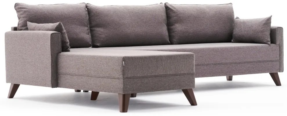 Hanah Home Designová pohovka BELLA hnědá levá 275 cm 825BLC2585