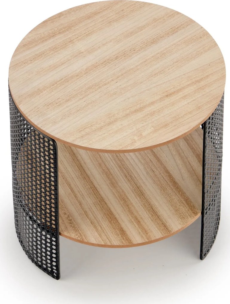 Konferenční stolek WZOR 41 cm přírodní dub/černý