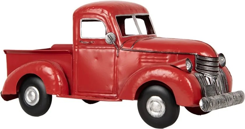 Červený retro model nákladní staré auto - 45*22*21 cm